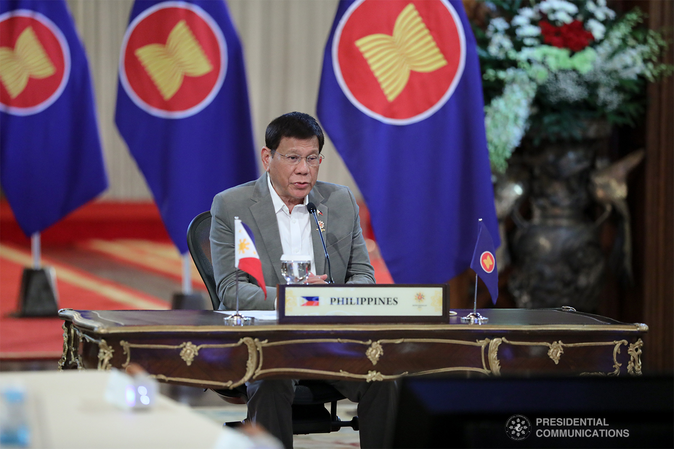 President Rodrigo Roa Duterte Delivers His Remarks During The Plenary