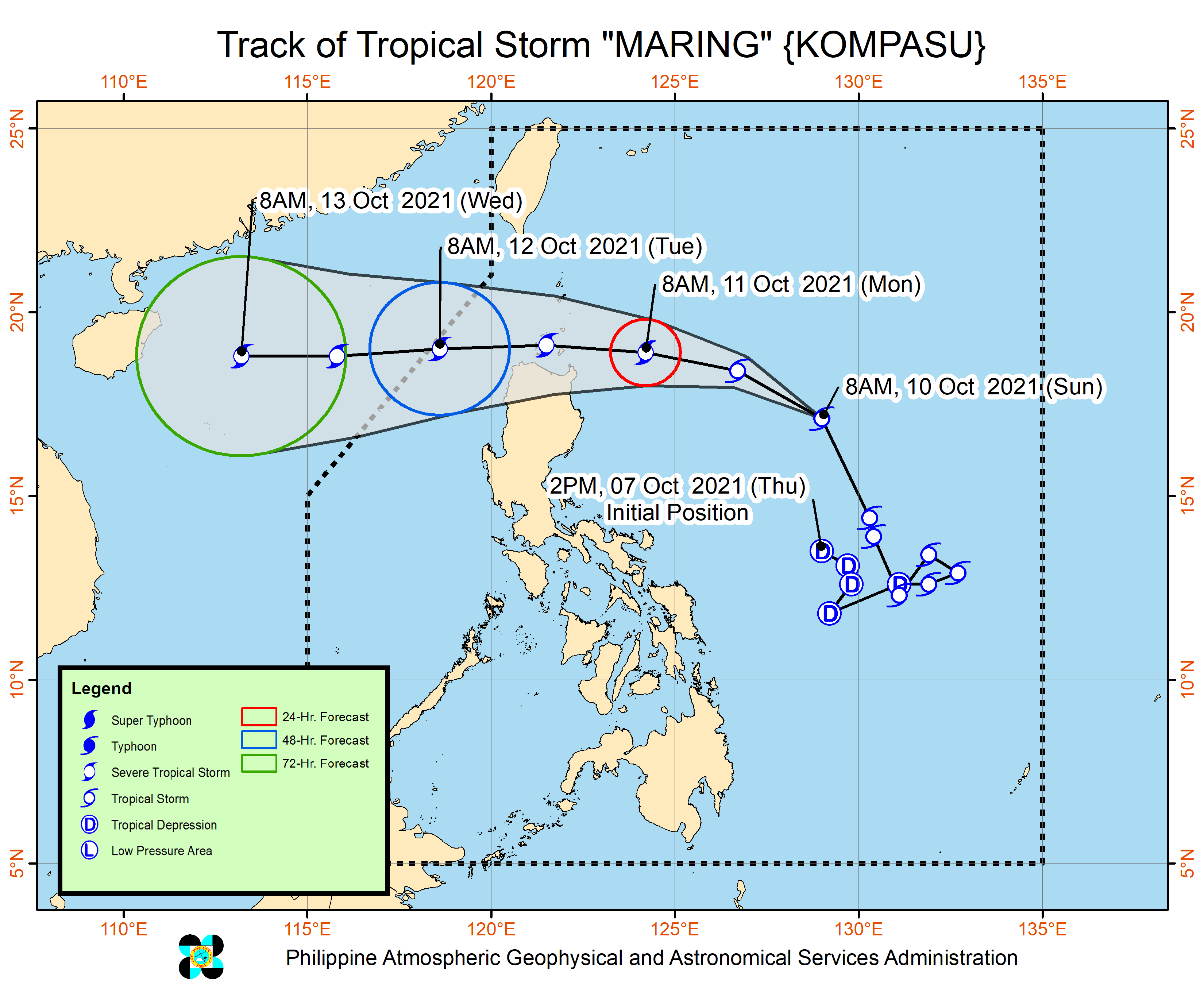 Tropical storm Maring maintains increase in strength - PTV News