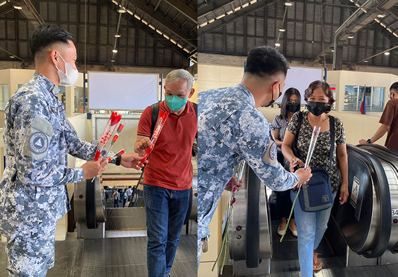 1.5-K roses given to NCR commuters on Valentine’s Day - PTV News