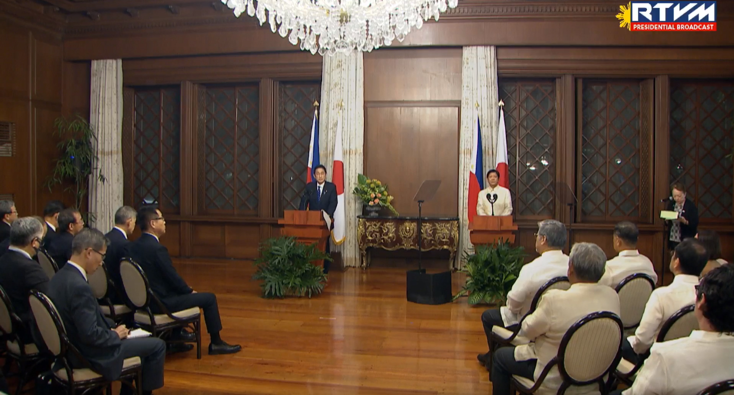 President Ferdinand R. Marcos Jr. and Japanese Prime Minister Fumio ...